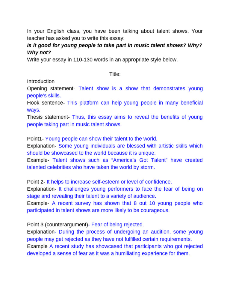 cambridge english arguementative essay example | PDF