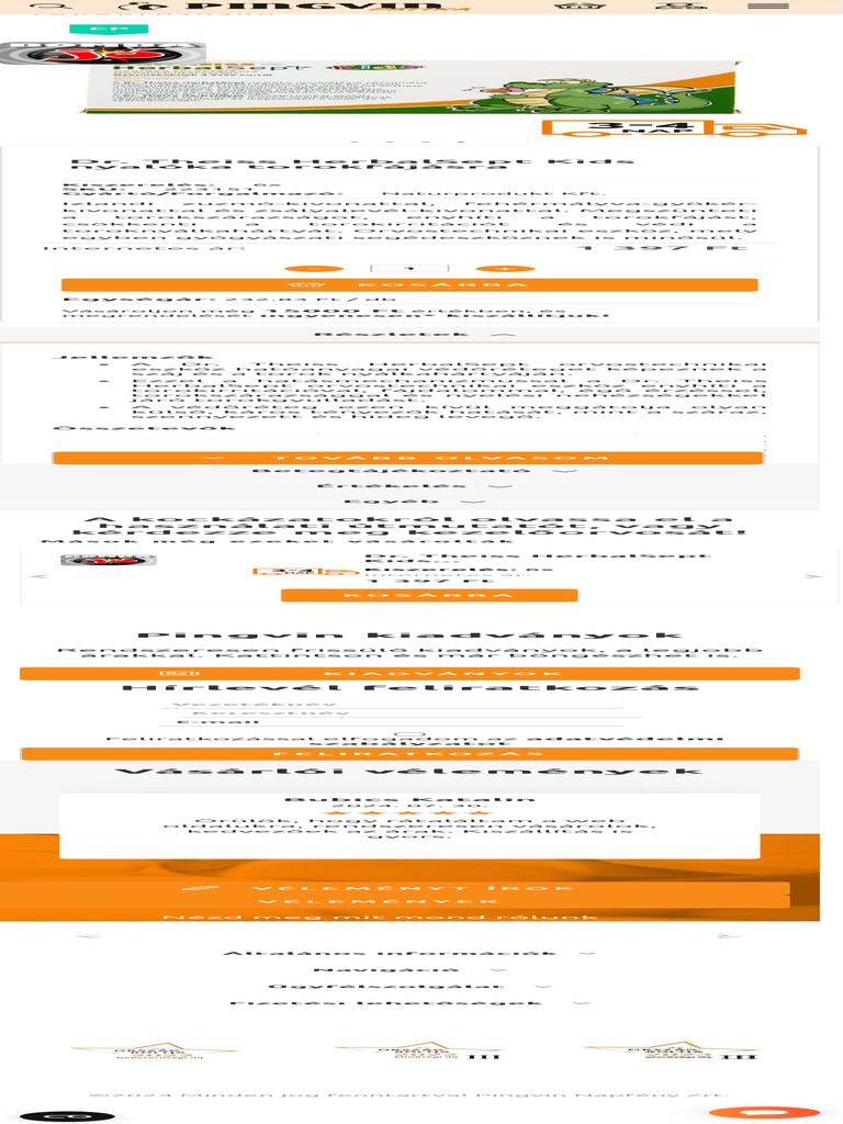 Dr. Theiss HerbalSept Kids Nyalóka Torokfájásra - Pingvin Patika | PDF