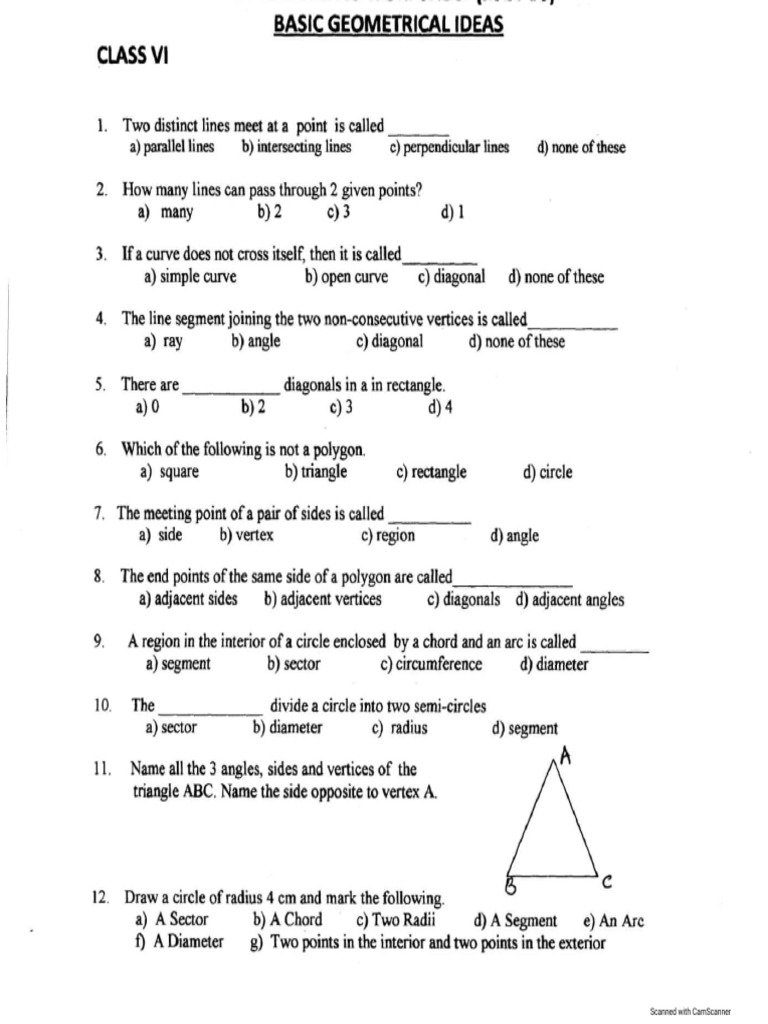 Basic Geometrical Concept | PDF