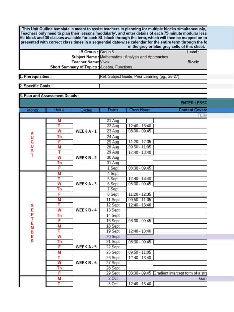 G_AA_HL_DP1_Unit_outline | PDF | Function (Mathematics) | Complex Number