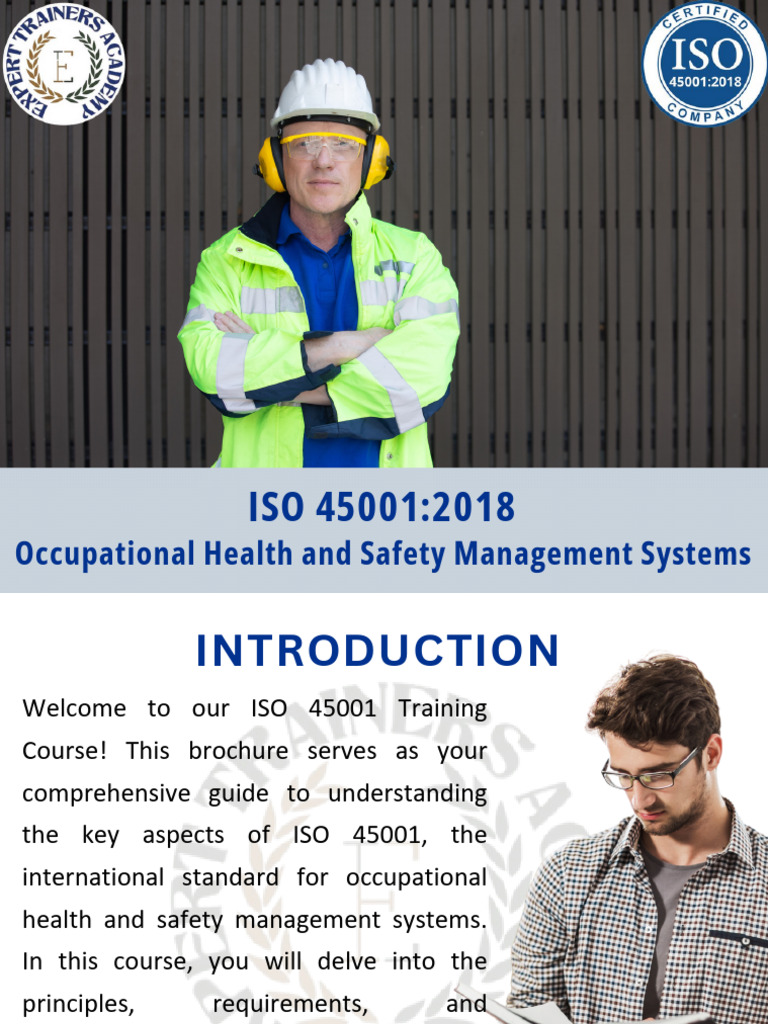 ISO 45001 Training Course Guide | PDF | Occupational Safety And Health ...