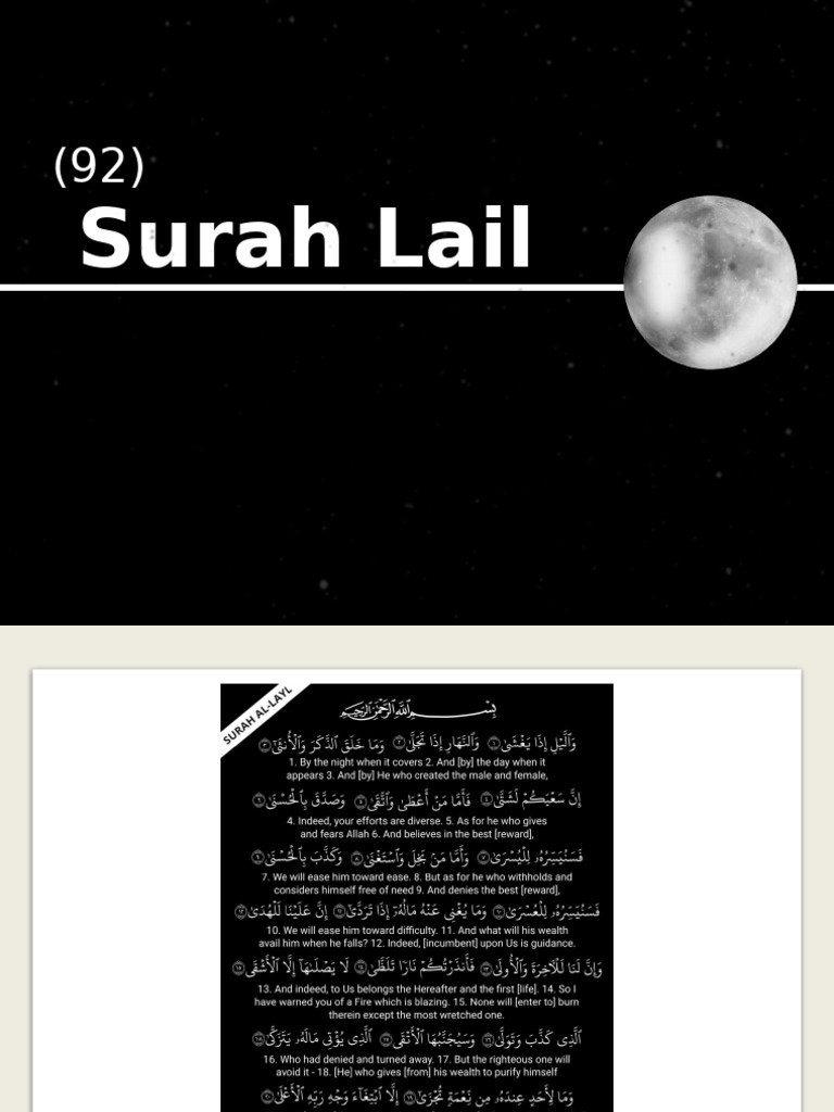 AI Tafseer Lesson 8 - Surah 92 | PDF | Faith | Afterlife