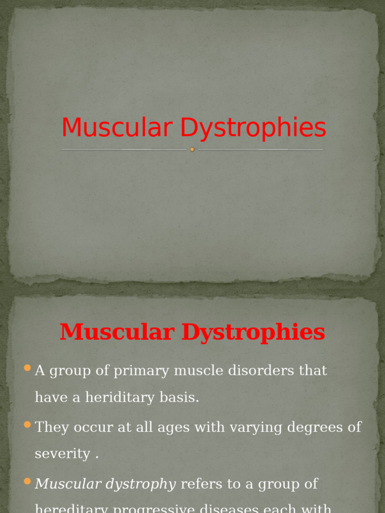 8 - Muscular Dystrophies | PDF | Muscular Dystrophy | Diseases And ...