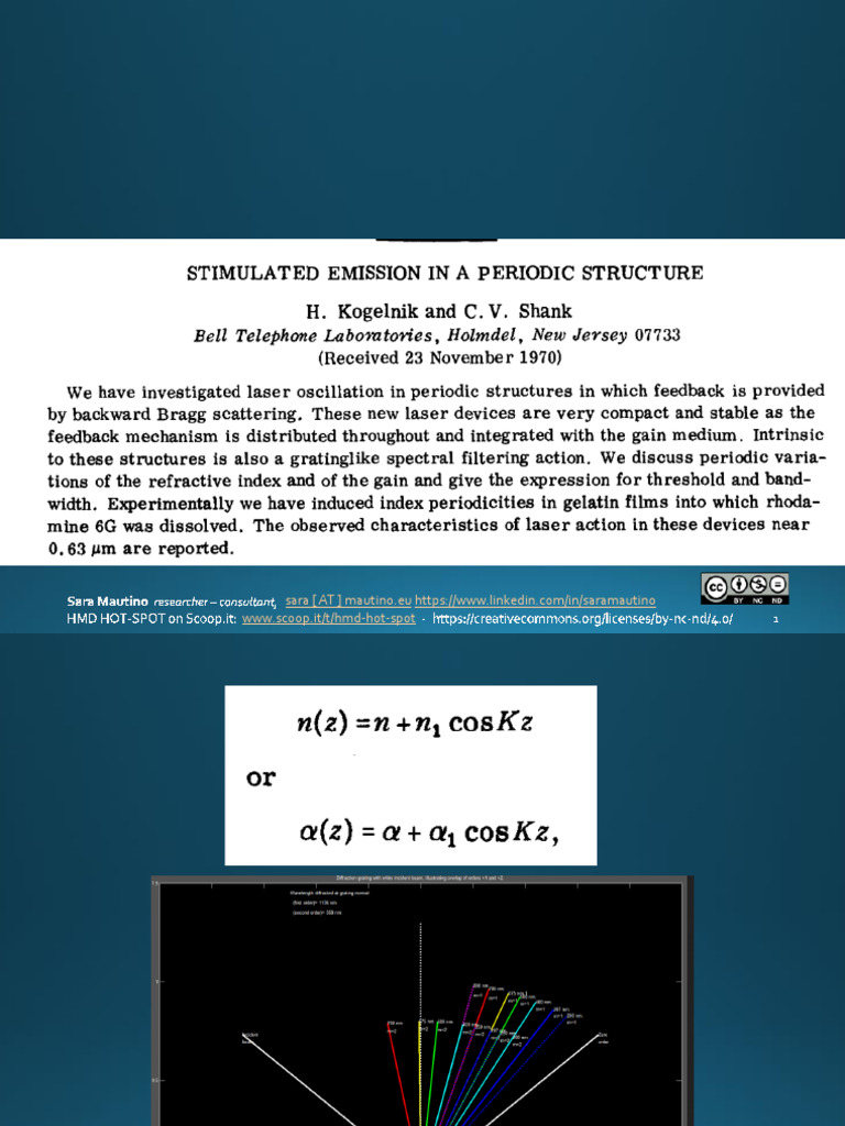 NUGGETS OF Augmented Reality #5 - DIFFRACTION GRATINGS Theory towards couple modes H. Kogelnik ...