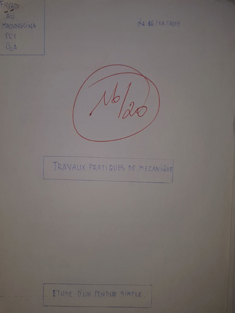 Tp de Physique | PDF