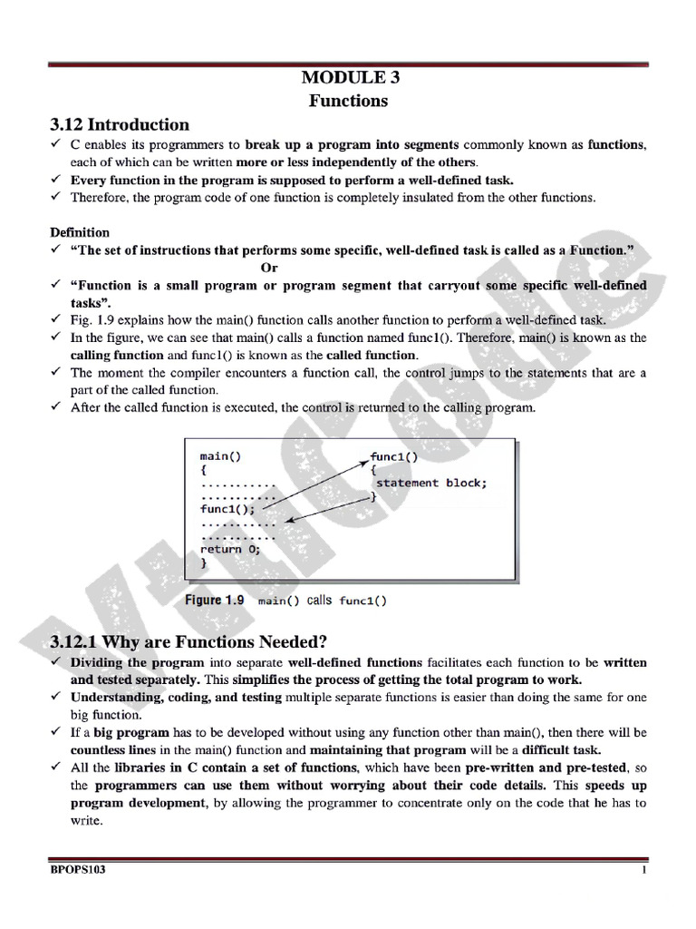 BPOPS103 203 Module 3Notes | PDF