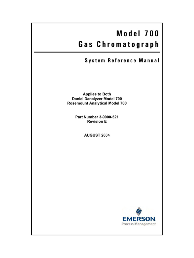 Model 700 GC System Reference Manual All | PDF