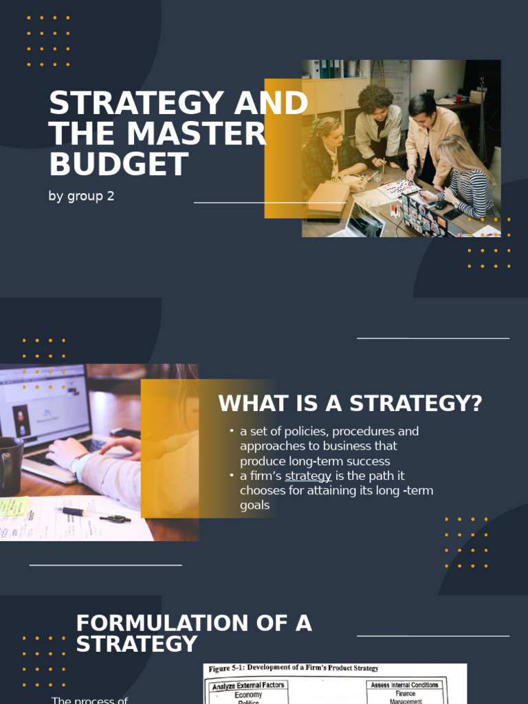 Master Budget and Budget Control Strategies | PDF | Budget | Economies