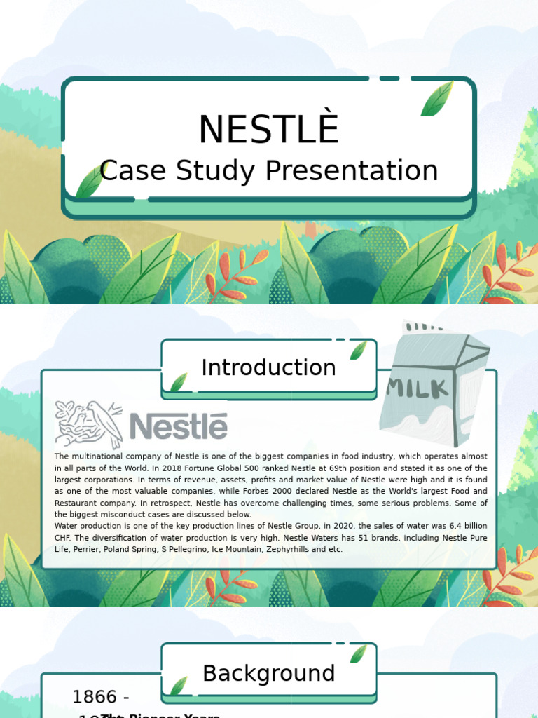 Nestlé Case Study: Ethics & Challenges | PDF | Nestlé | Brand