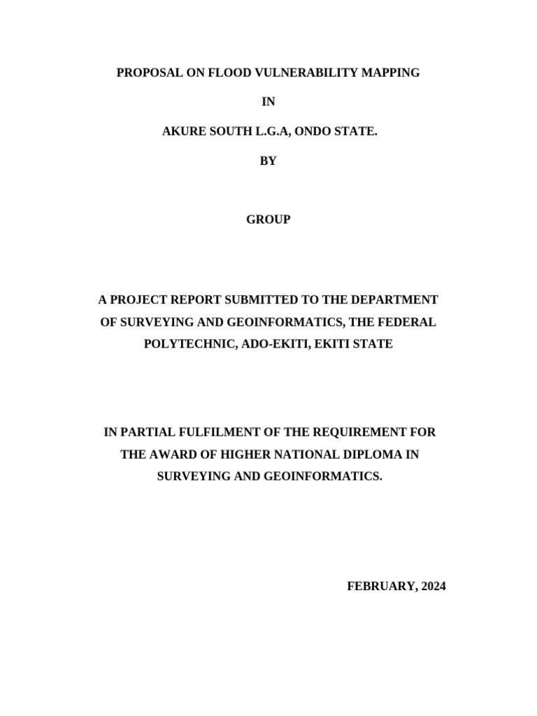 proposal(1) | PDF | Geographic Information System | Flood