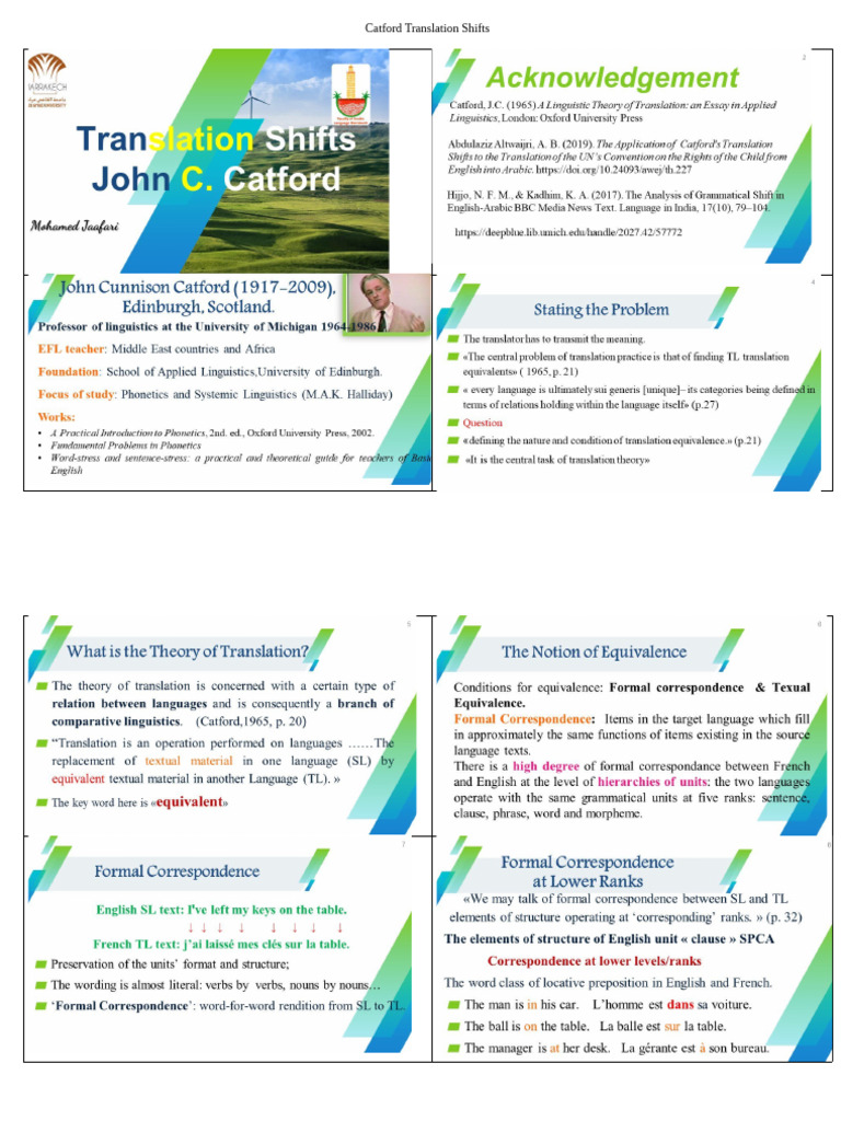 Catford Trans. Shifts | PDF