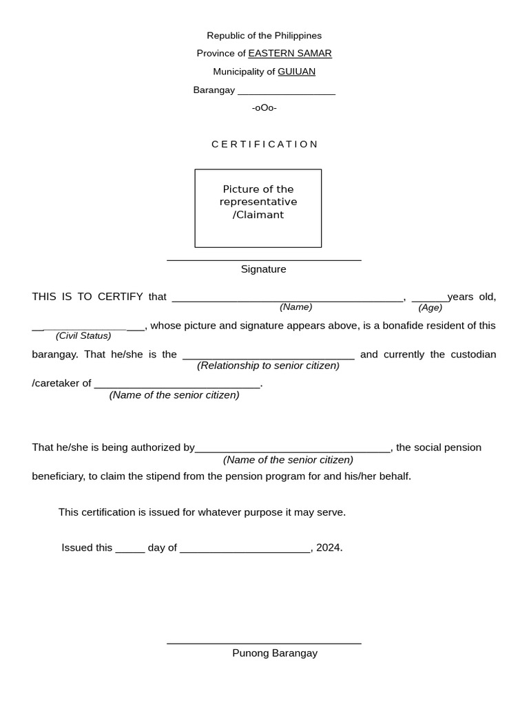 SENIOR CITIZEN CERT. | PDF