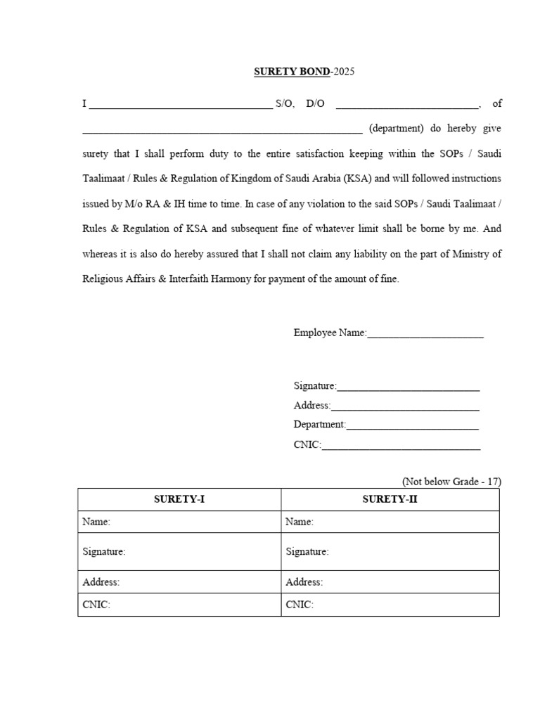 Surety Bond Stamp | PDF