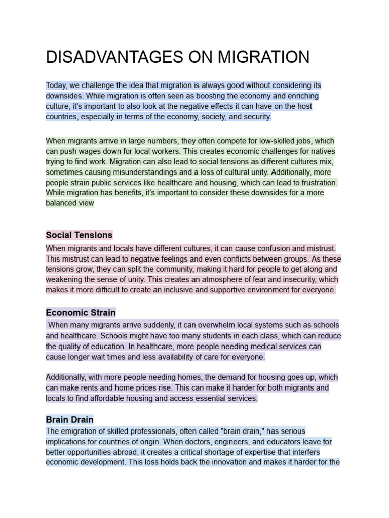 Migration | PDF | Immigration | Human Migration