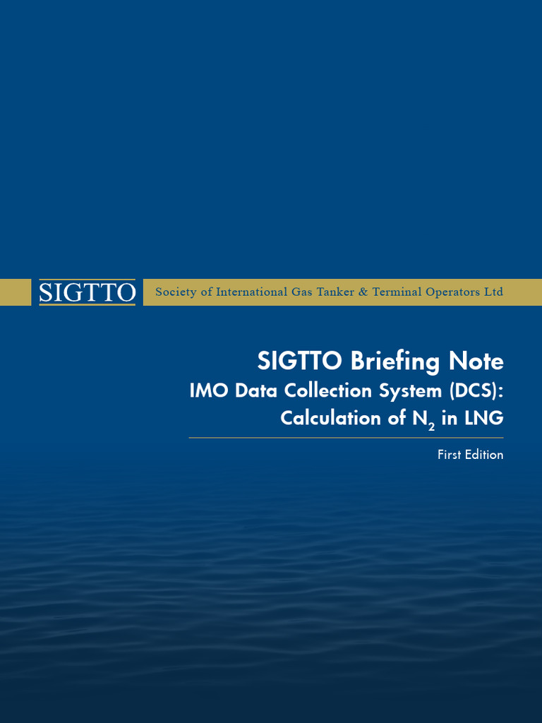 Sigtto - Calculation of n2 in LNG - Briefing Note | PDF | Gas ...