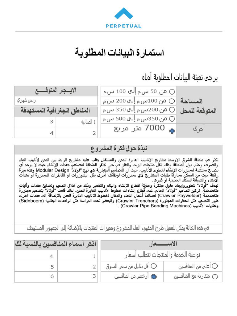 Financial Model Questionnaire | PDF