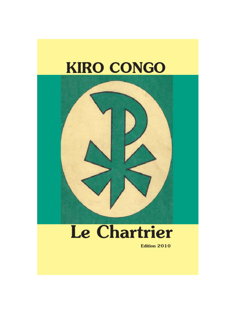 Chartrier du Mouvement Kiro Congo | PDF | Paroisse | Prière