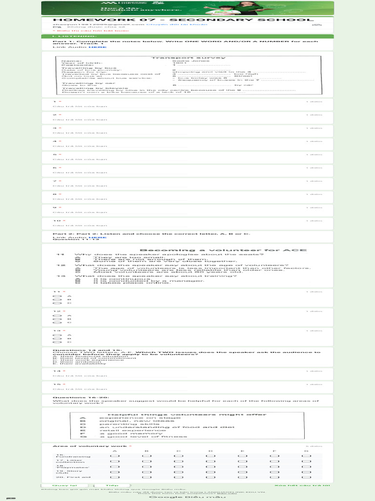 Homework 07 - Secondary School | PDF