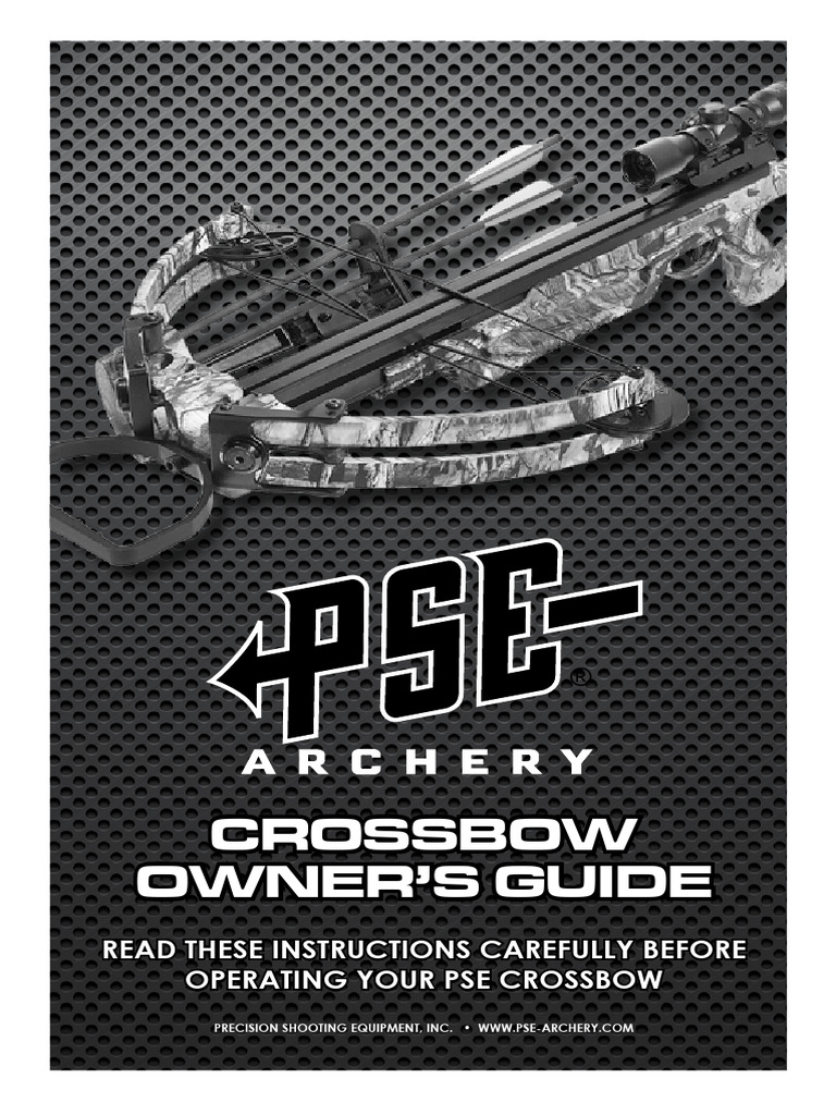 2013 Crossbow Owners Manual | PDF | Screw | Trigger (Firearms)
