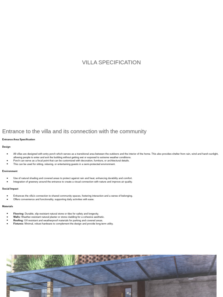 Villa Level Specification | PDF | Building Insulation | Ventilation ...