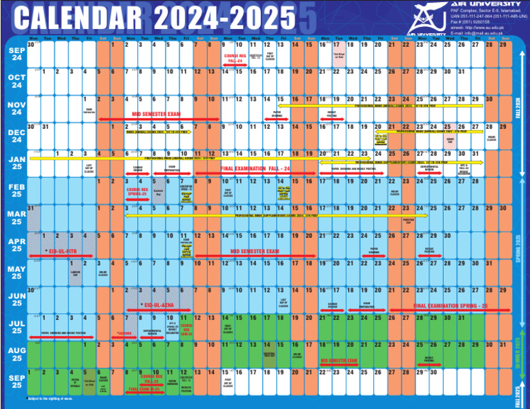 2024-2025 Academic Calendar Overview | PDF