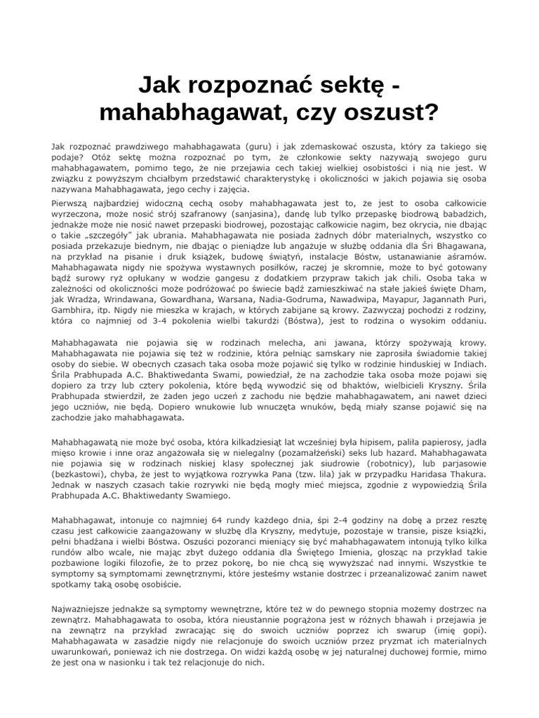 Real or Bogus Guru | PDF