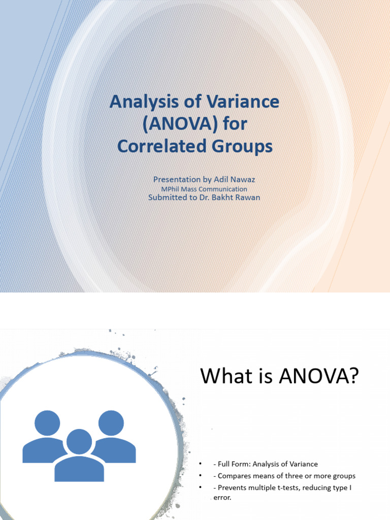Anova correlated groups | PDF | Analysis Of Variance | Variance