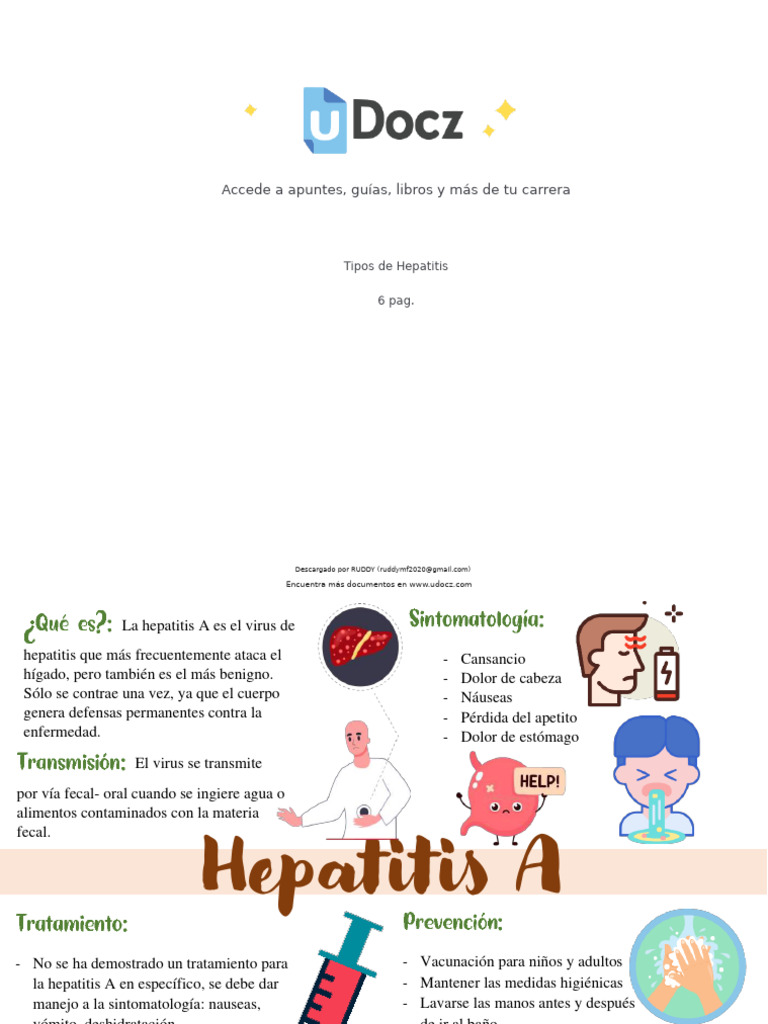 Tipos de Hepatitis | PDF | Hepatitis | Hepatitis B
