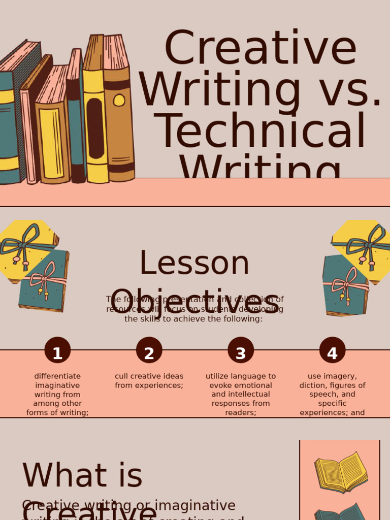 Creative Writing vs. Technical Writing | PDF | Writing | Creative Writing