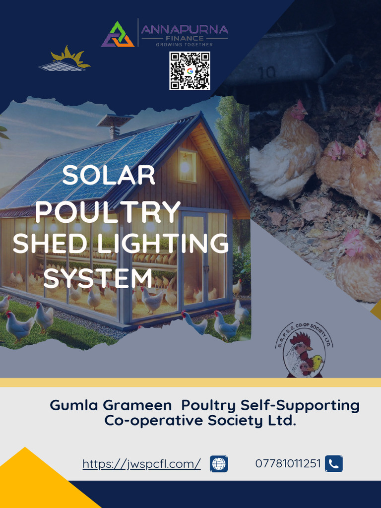 Solar Poultry Shed Lighting Systrm Gumla Jharkhand-Compressed | PDF ...