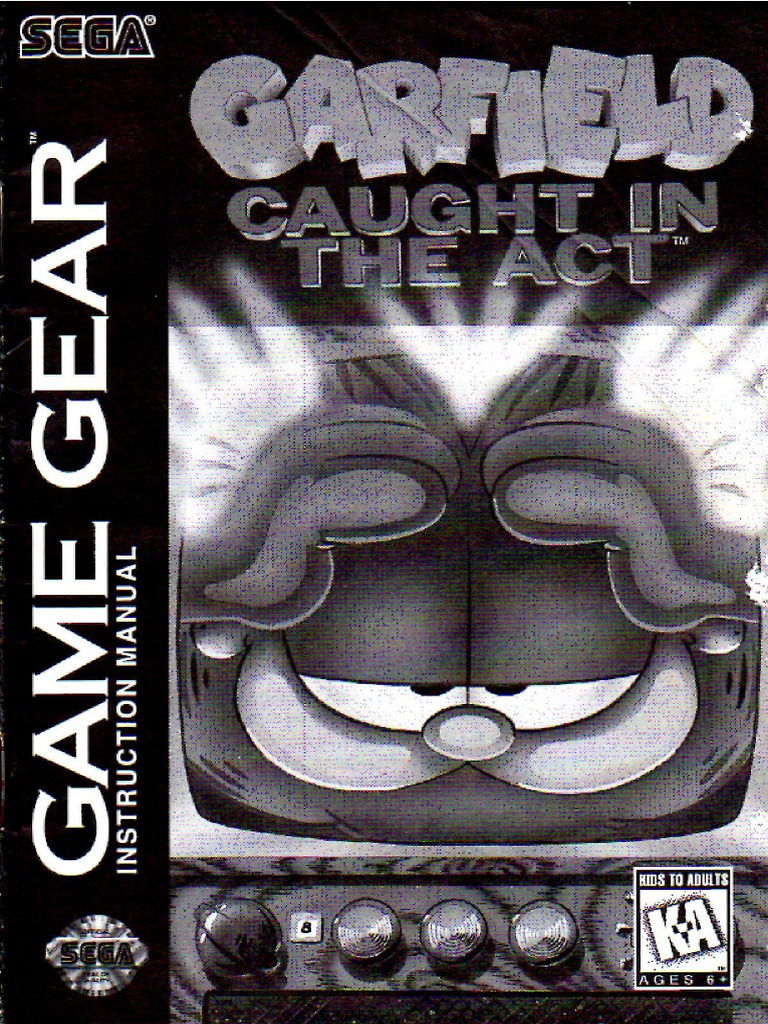 Garfield Caught in the Act GG US Manual | PDF