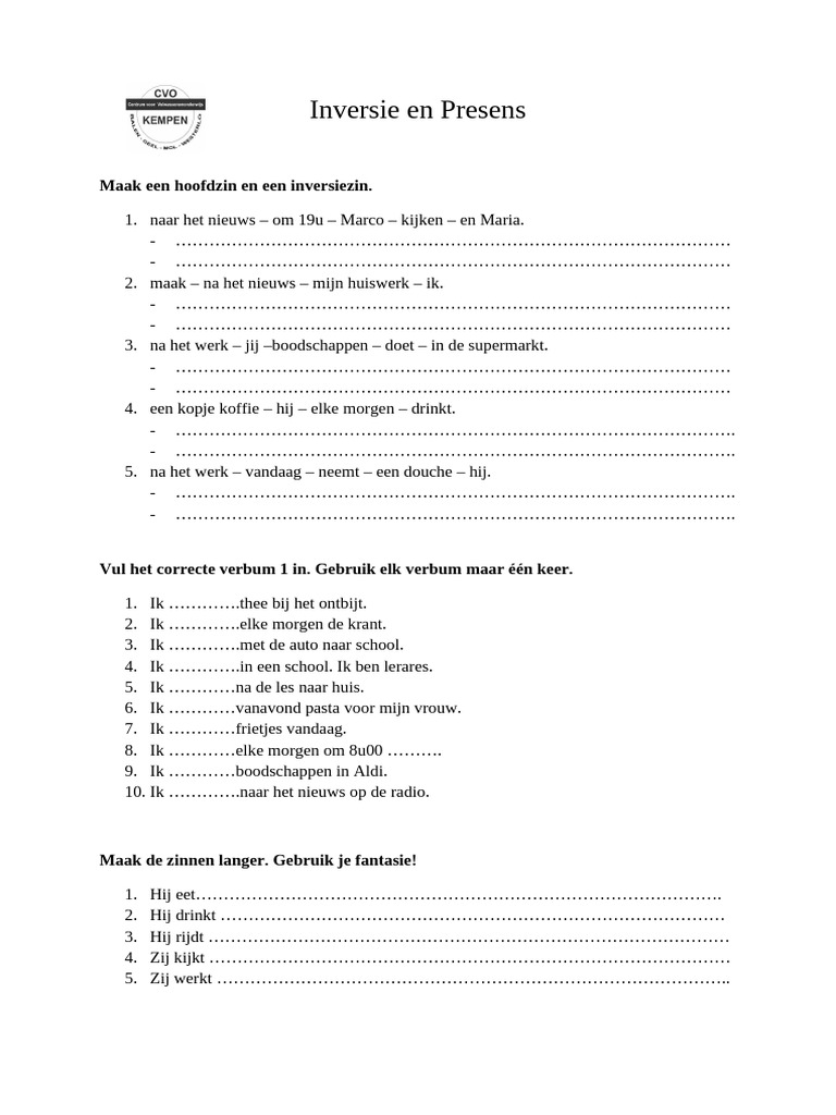 JS Inversie en Presens | PDF