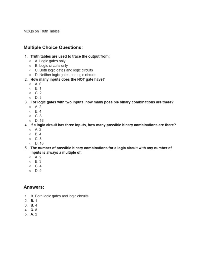Make MCQ With Answers Key | PDF