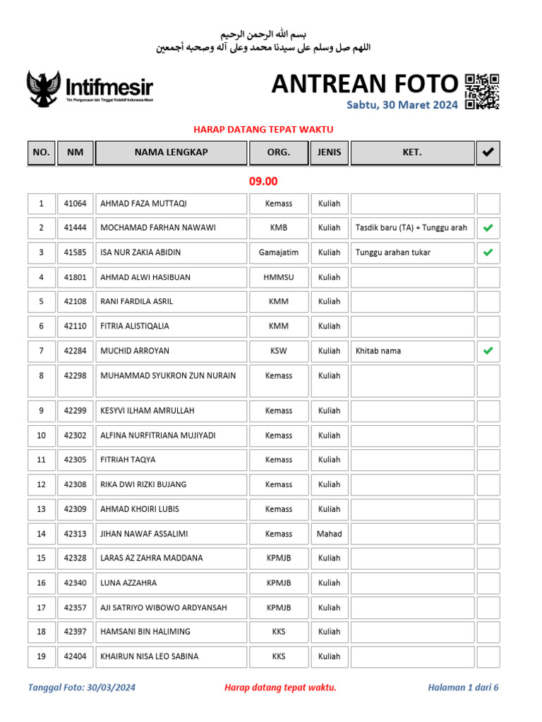 Antrean 30 Maret 2024 | PDF
