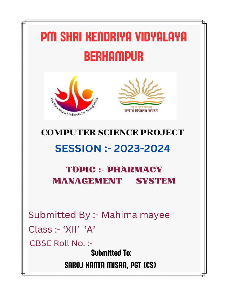 Project For Computer Science | PDF