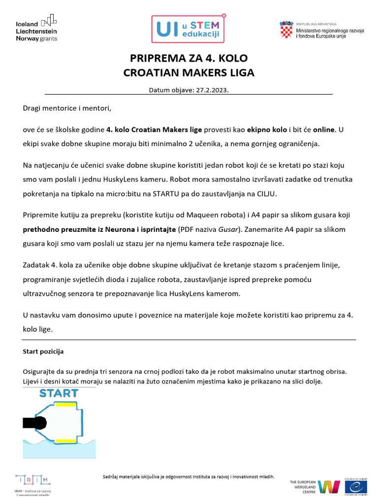 Priprema Za 4. Kolo | PDF