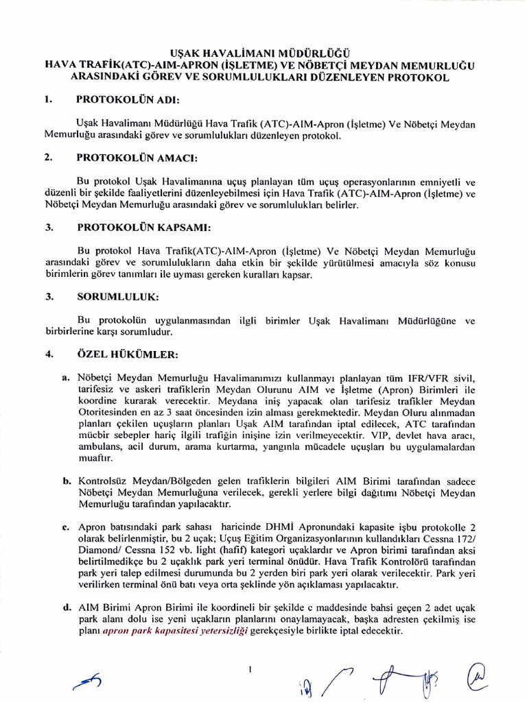 LTBO Birimlerarası Protokol | PDF