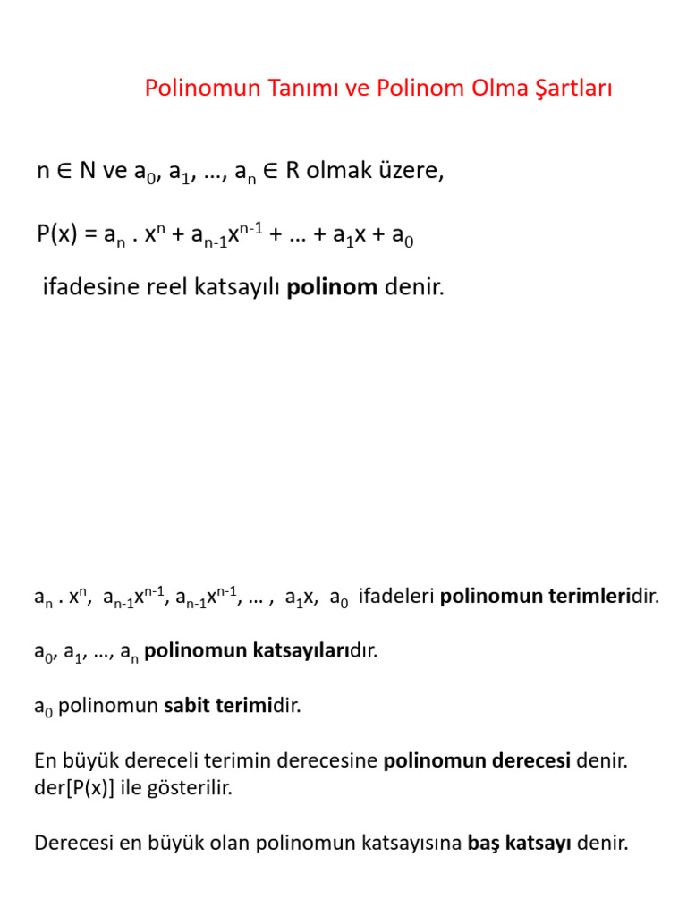 SYnYf Polinomlar | PDF