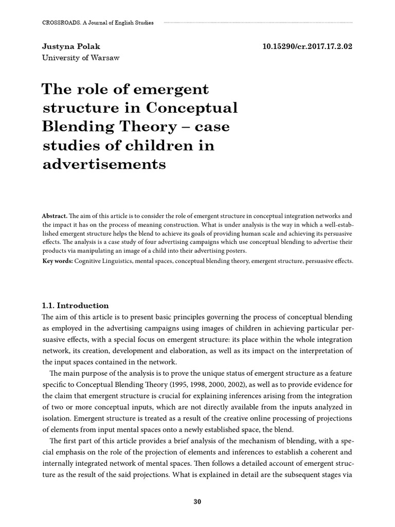 Polak 2017 The - Role - of - Emergent - Structure - in - Conceptual ...