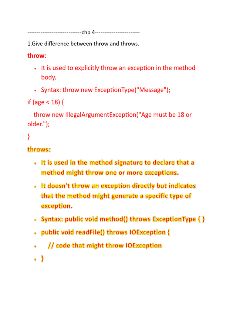 CHP 4 and 5 Java Assignment | PDF | Object Oriented Programming ...