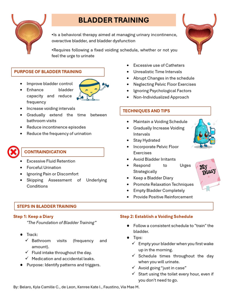 Bladder training | PDF | Urinary Incontinence | Urination