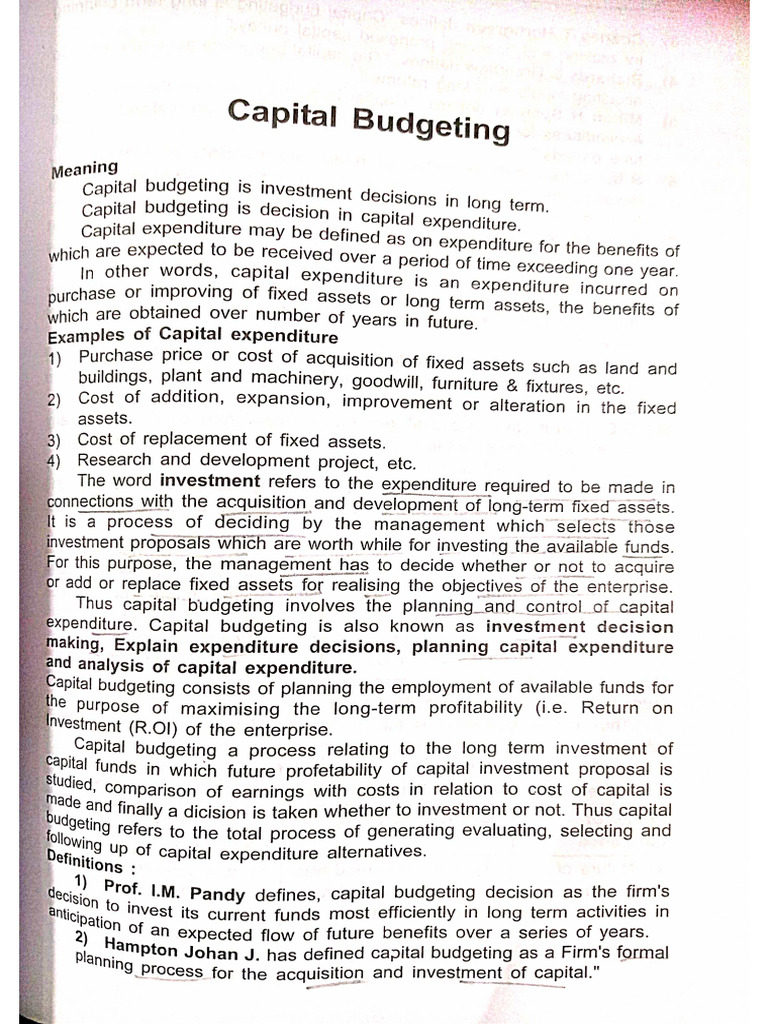 Capital Budgeting | PDF