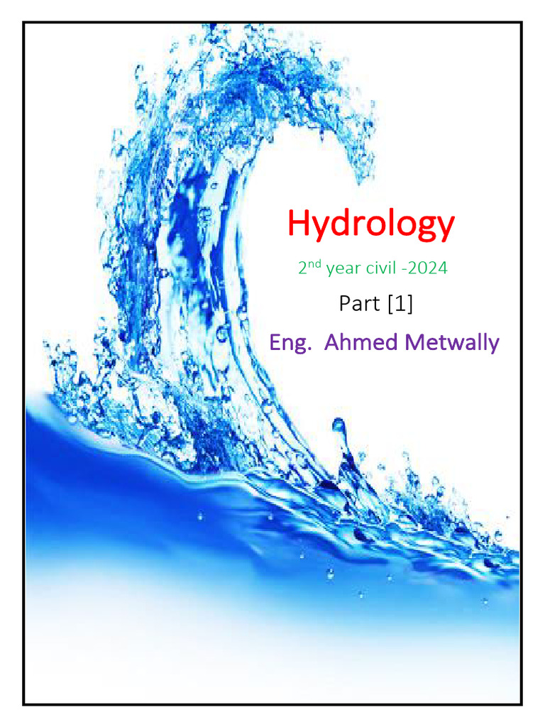 Part 1 Hydrology 2024 | PDF