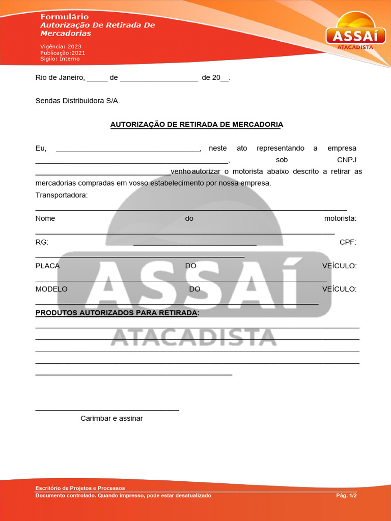 FORMULÁRIO DE RETIRADA (2) (1) (3) (2) | PDF