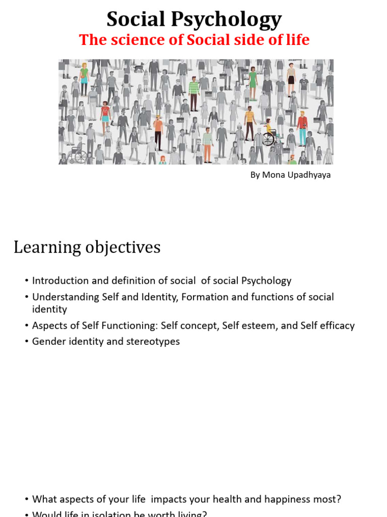 Self Ad Social Identity PPT To Be Shared | PDF | Self Efficacy | Self ...