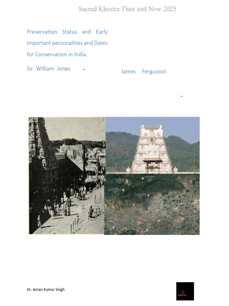 Preservation Status and Early Important Personalities and Dates For ...