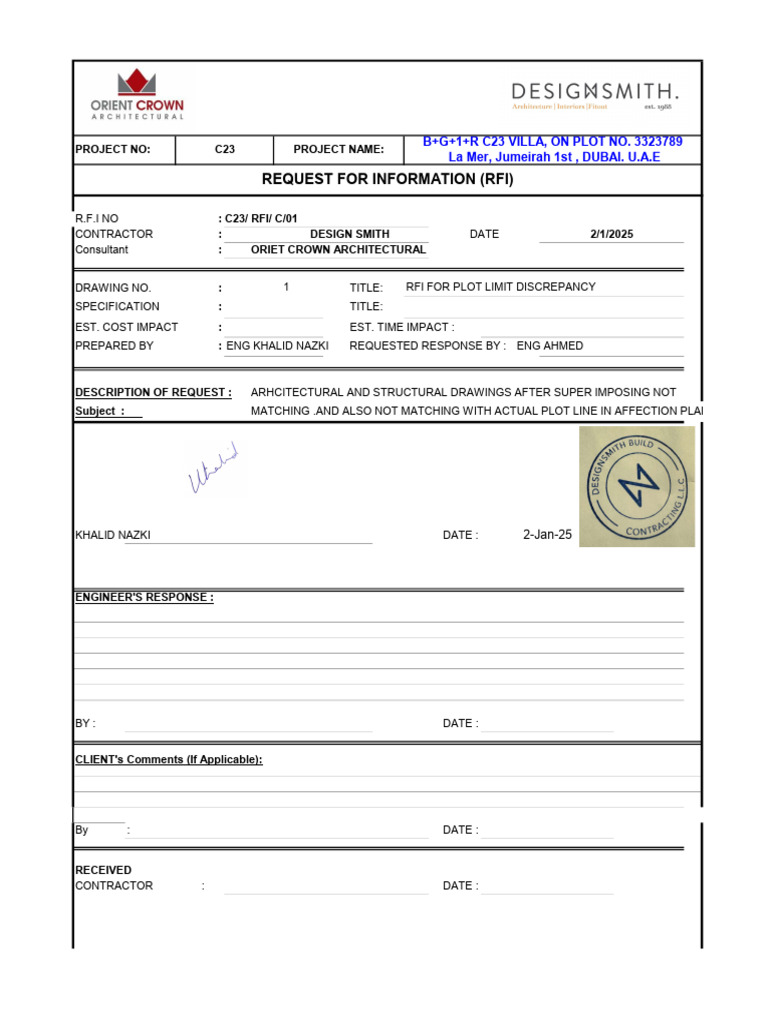 C23 RFI STEEL WORKS - Merged | PDF