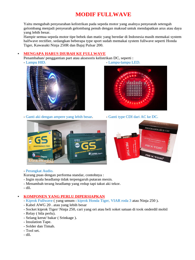 Modif Fullwave | PDF