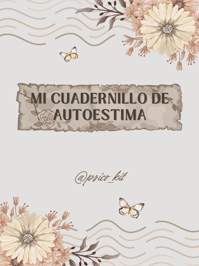 Cuadernillo Autoestima Para Imprimir | PDF | Autoestima | Amor