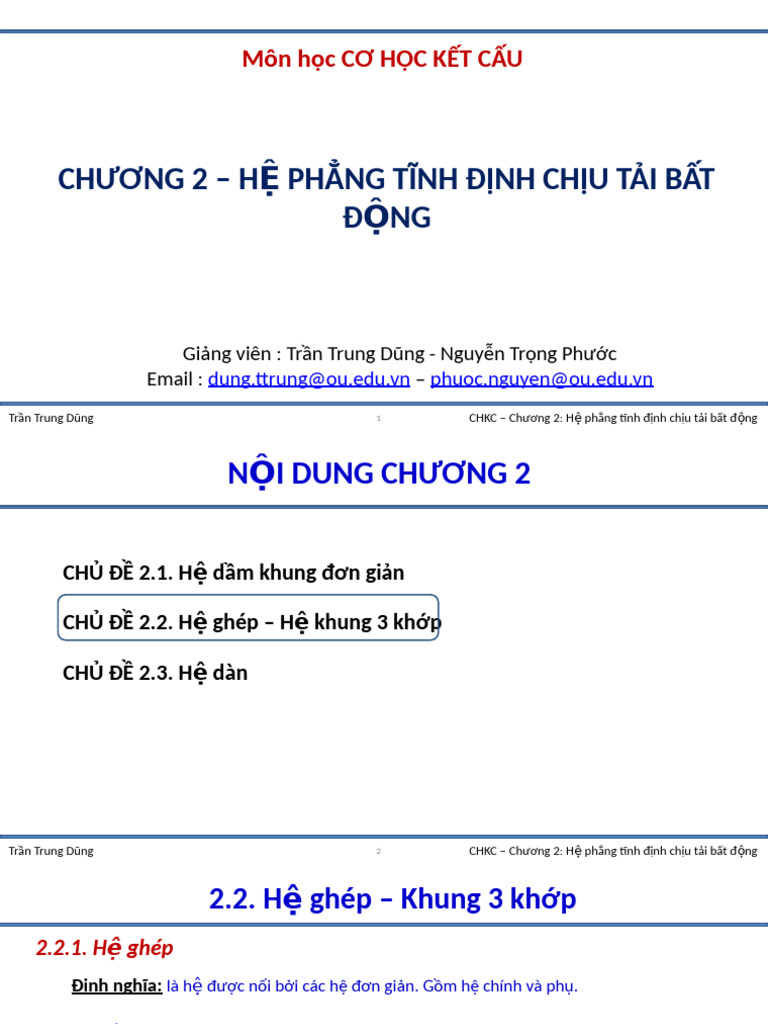 CHKC-C2-CD2.2-He Ghép - He Khung 3 Khop - M1 | PDF